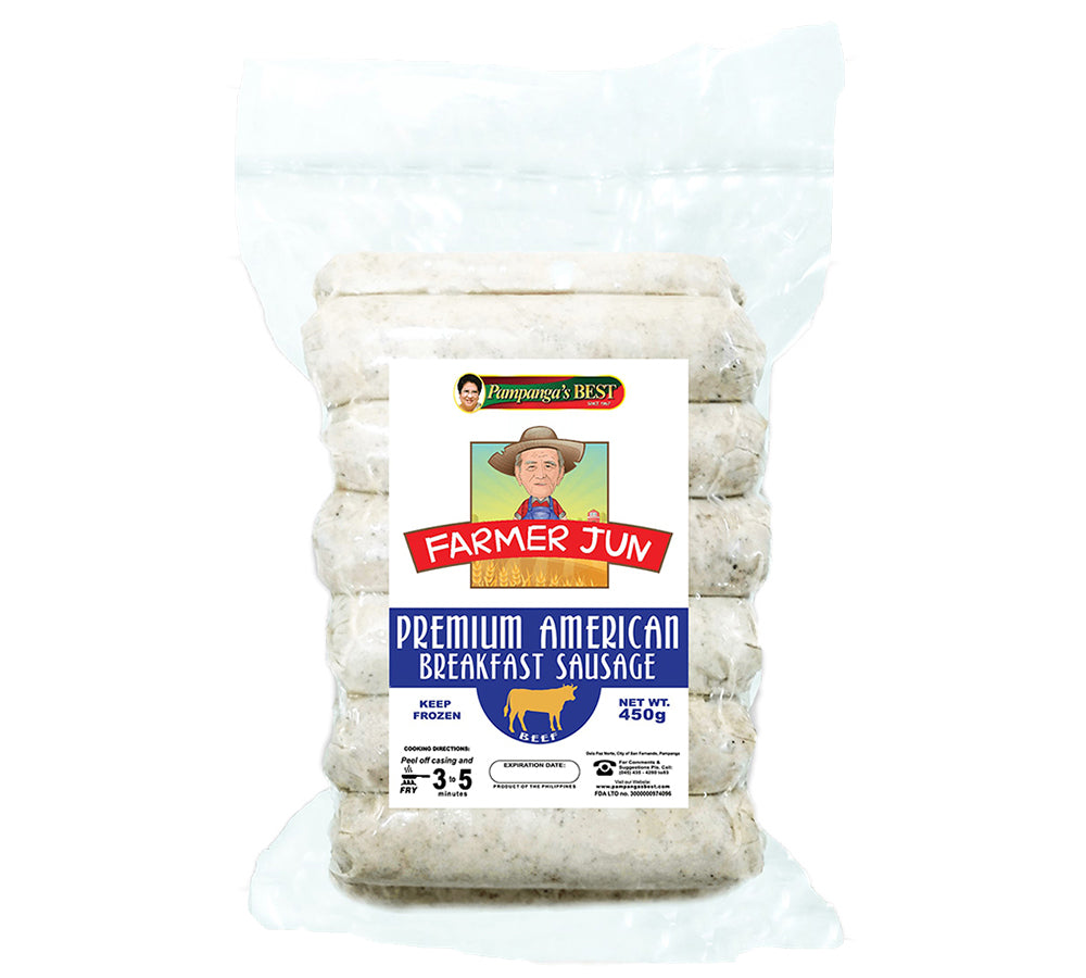 Farmer Jun Beef Premium American Breakfast Sausage – Pampanga's Best, Inc.